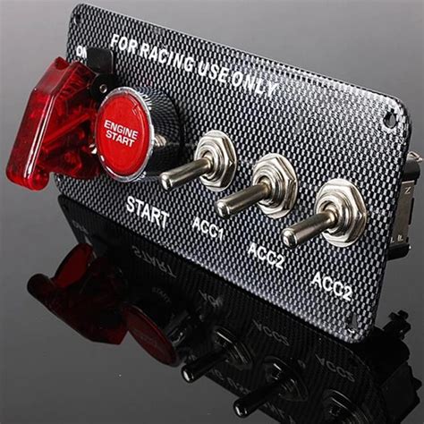 Aliexpress Com Buy Racing Car Start Button Ignition Switch Panel Power Circuit Switches