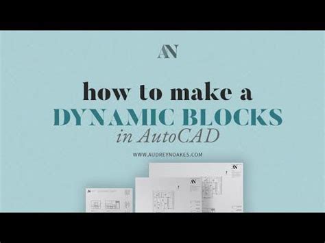 How To Make A Dynamic CAD Block In AutoCAD Audrey Noakes Cad Blocks