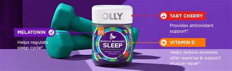 Olly Muscle Recovery Sleep Gummies Sleep And Sore Muscle