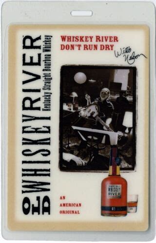 Willie Nelson 2001 Whiskey River Concert Tour Laminated Backstage Pass