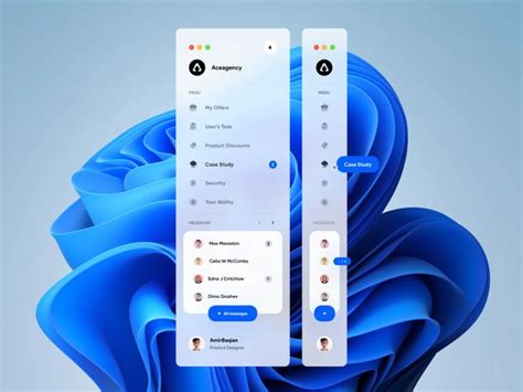 sidebar navigation menu animation by amir baqian for acedesign on