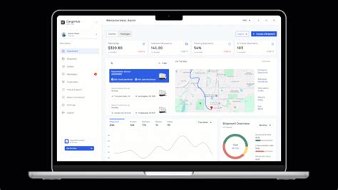 Shipment Management Dashboard UI UX Case Study GIFs Behance