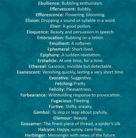 Beautiful Words E H Intelligent Words Beautiful Words In English Words