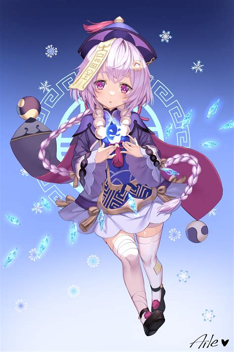 Aile Crossroads Qiqi Genshin Impact Genshin Impact Absurdres