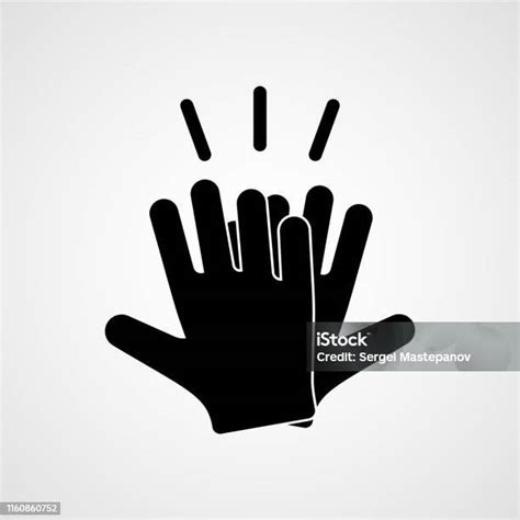 하이 파이브 아이콘입니다 하이파이브를 축하하는 손 벡터 검은색에 대한 스톡 벡터 아트 및 기타 이미지 검은색 단체전 동의