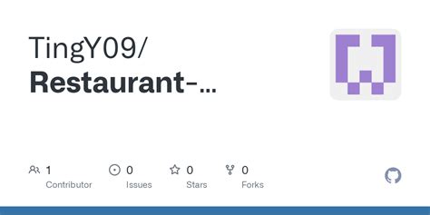 GitHub TingY Restaurant System
