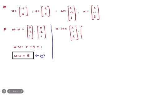 Solved Compute The Quantities In Exercises 1 8 Using The Vectors 6