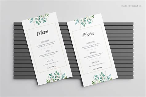 Mockup Menu Card Psd High Quality Free Psd Templates For Download