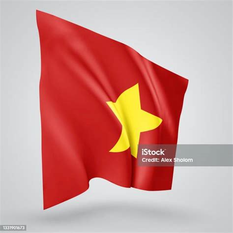 흰색 배경에 바람에 흔들리는 파도와 굴곡 벡터 플래그 3차원 형태에 대한 스톡 벡터 아트 및 기타 이미지 3차원 형태 개념
