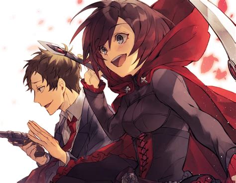 Adachi And Ruby Bbtag Art Not Mine Rwby Amino