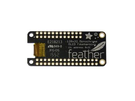 Adafruit FeatherWing OLED 128x32 OLED Add On For All Feather Boards Solarbotics Ltd