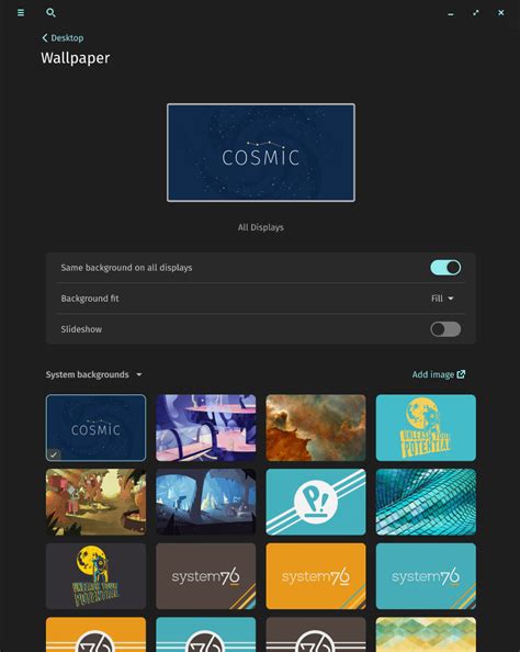 Settings Wallpapers · Issue 16 · Pop Os Cosmic Settings · Github