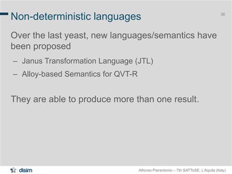 Non Determinism And Bidirectional Model Transformations Ppt