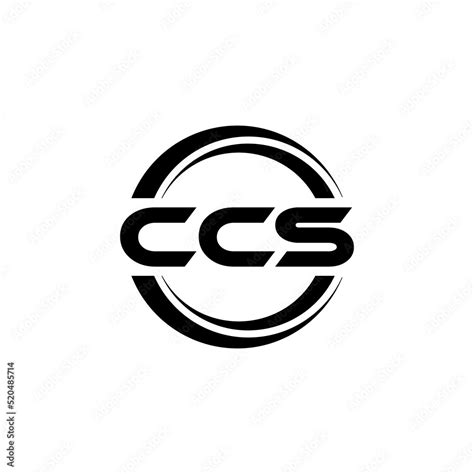 CCS Letter Logo Design With White Background In Illustrator Vector