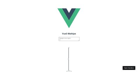 Vue Mathjax Demo Forked Codesandbox