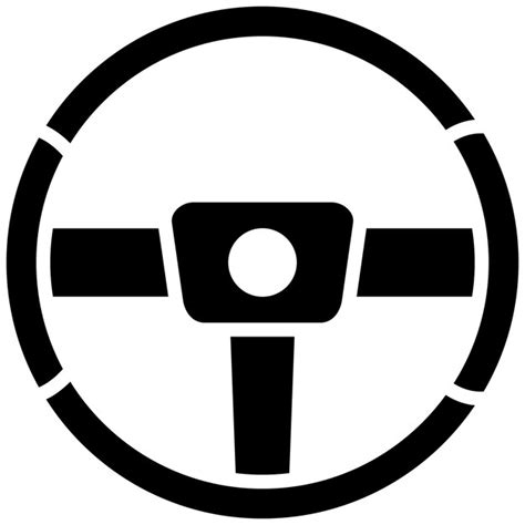 Estilo De Ilustração Do Vetor Do Volante Vetor Premium