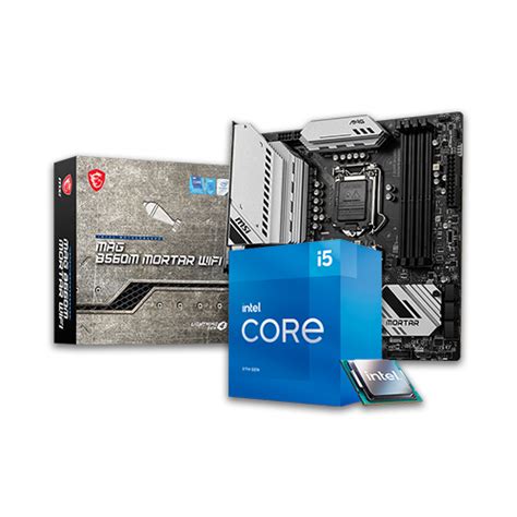 Techno Palace Msi Mag B560m Mortar Wifi Motherboard And Intel Core I5