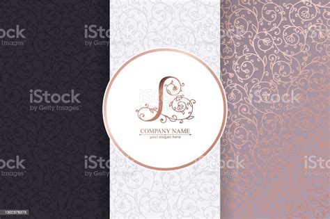 프리미엄 벡터 L 로고 몬노그램 레터링 매끄러운 패턴 엘리트 회사를 브랜딩하기 위한 개인 로고 또는 사인 0명에 대한 스톡 벡터