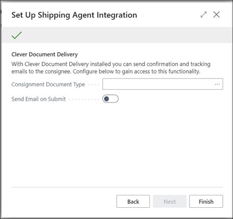 Clever Dynamics Setup Clever Shipping Agent Integration Wizard