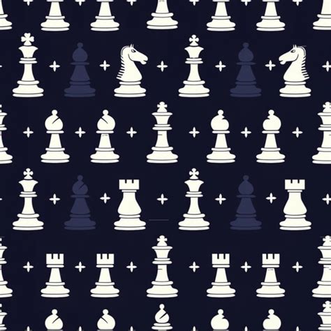 Download Chess Pieces Seamless Pattern Patterns Online Creative Fabrica