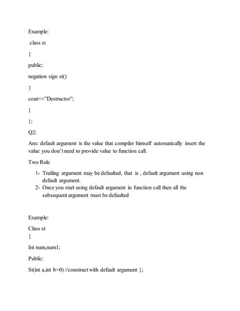Constructor Destructor Pdf