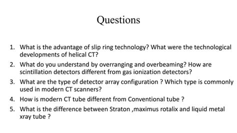 Ct Instrumentation And Types Of Detector Configuration