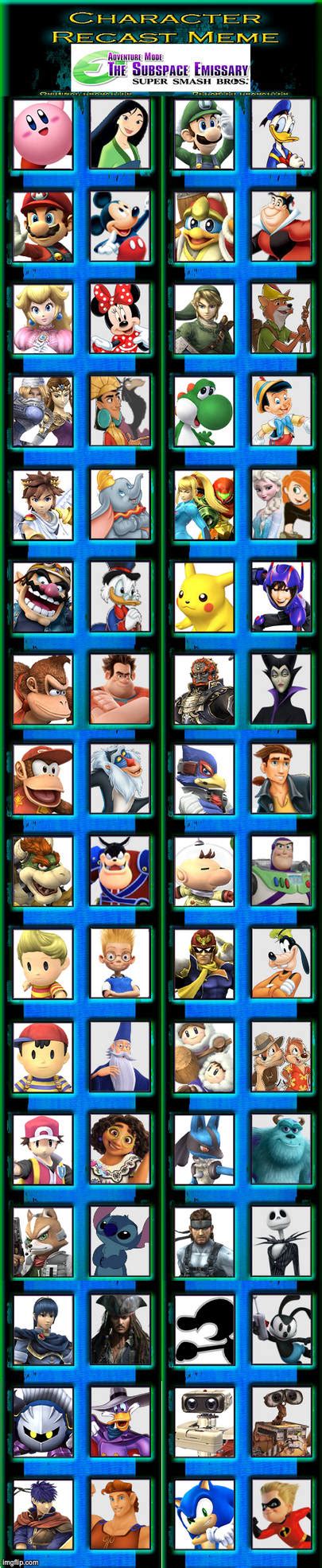 Disney The Subspace Emissary Recast Meme By Awesomeokingguy On