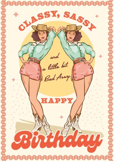 The Art File Birthday Sassy Greeting Card Afhw14