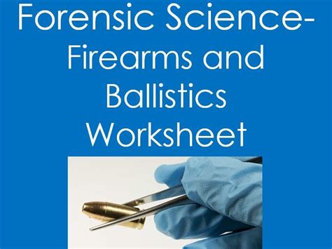 Firearms Unit Forensic Science Definition At Jacqueline Arnold Blog