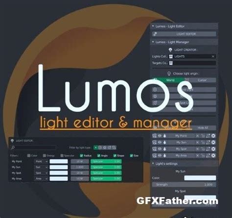 Blender Market Lumos Light Editor And Manager V302 Gfxfather