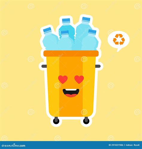 Cute Recycle Character Global Sustainability Concept Generative Ai