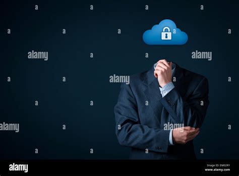 Cloud Storage Security Concept Safety Data Management Specialist Think About Security Of Cloud