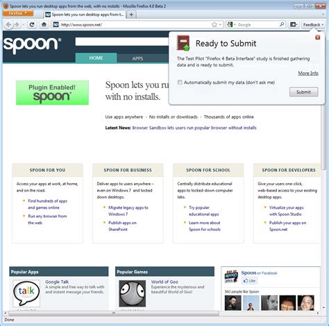 Spoon Adds Browser Sandbox To Desktop Apps Web Launcher Ghacks Tech News