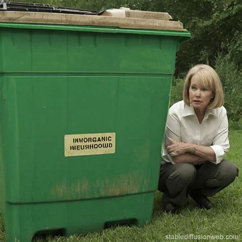 Inorganic Garbage With Green Text Stable Diffusion Online