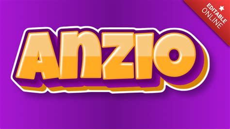 Anzio Text Effect Generator