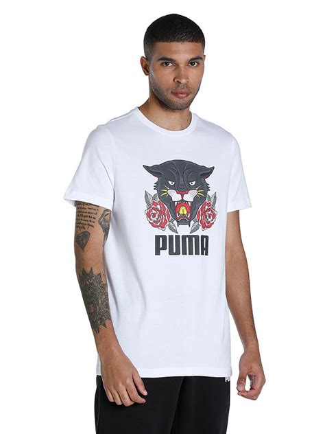 Buy Men Puma White Printed One8 Virat Kohli Color Block T Shirt From