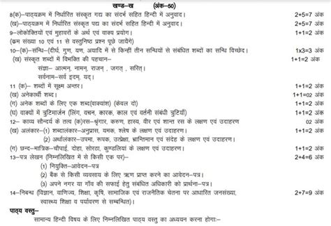 Up Board Class 12 General Hindi Syllabus 2023 24 Download Up Board