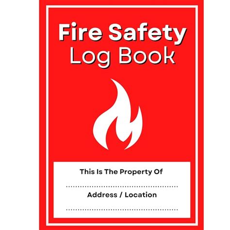 Buy Fire Safety Log Book A4 Alarm Inspection And Testing Log Health