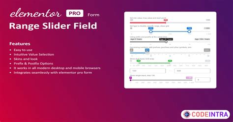 Range Slider Field For Elementor Form Codeintra