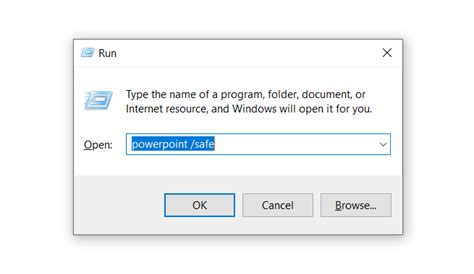 PowerPoint In Safe Mode
