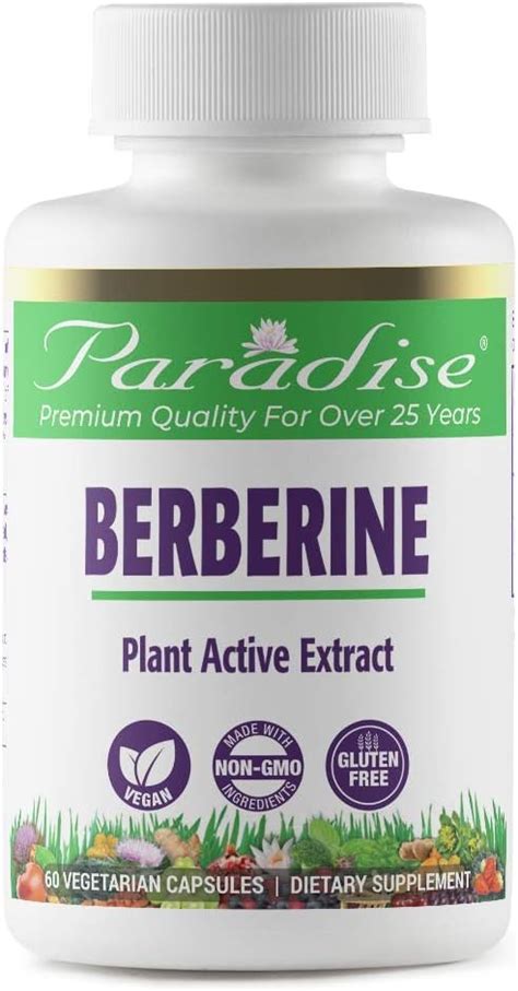 Amazon.com: Paradise Herbs, Berberine Extract, 500 mg, Pure & Potent ...