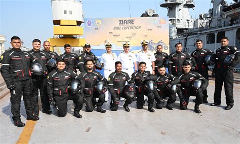 Eastern Naval Command Flags Off ‘dare Square Motorcycle Expedition