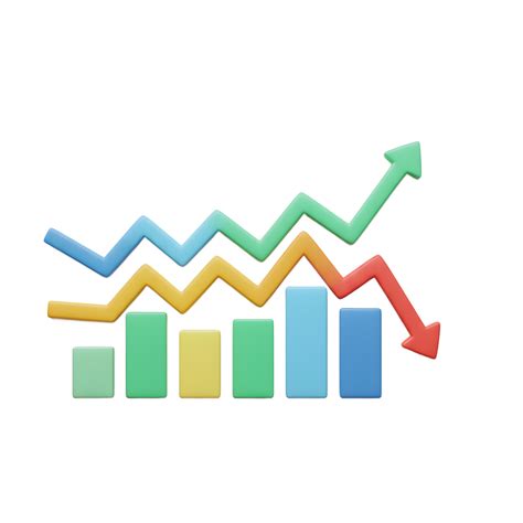 Colorful Bar Graph And Line Chart Showing Trends In Business 58692984 Png