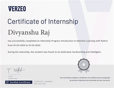 Divyanshu Raj On Linkedin Machinelearning Internship