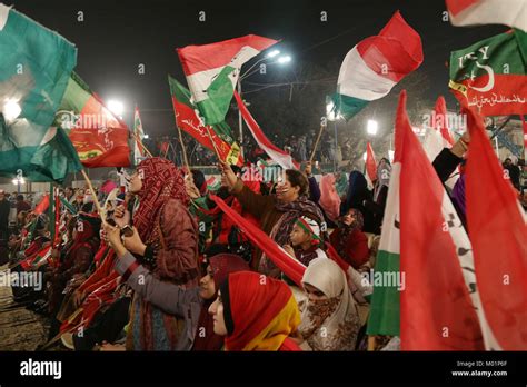Supporters Of Pakistan Awami Tehreek Pat Pakistan Peoples Party