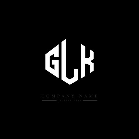 Glk Letter Logo Design With Polygon Shape Glk Polygon And Cube Shape