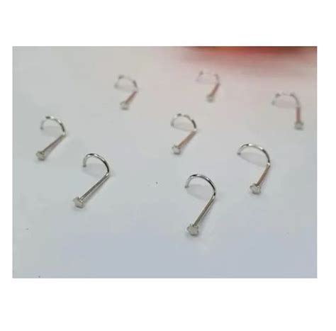 Piercing Nariz Estrela Pequena Prata Original Modelo Anzol Virtuale Shopping