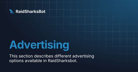 Advertising RaidSharksBot