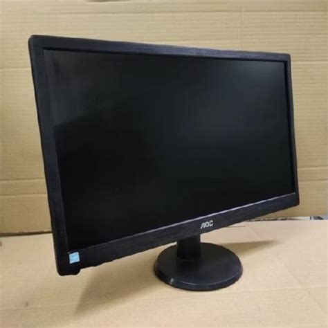 Jual Monitor Led Aoc 19 Inch Lengkap Kabel Shopee Indonesia