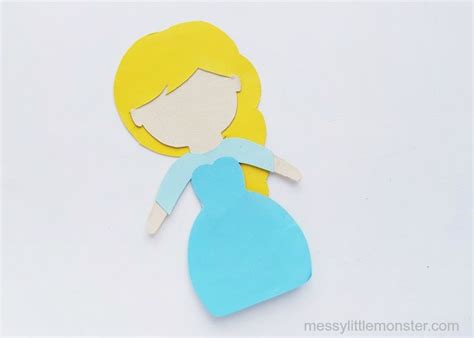 Frozen Inspired Elsa Paper Doll Craft Paper Doll Craft Doll Crafts